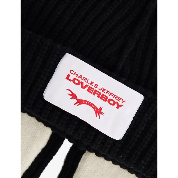 CHARLES JEFFREY Chunky Rabbit Beanie - Black