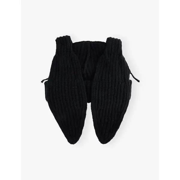 CHARLES JEFFREY Chunky Rabbit Beanie - Black