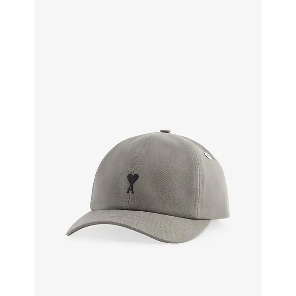 Ami Embroidered Logo Baseball Cap - Carbone