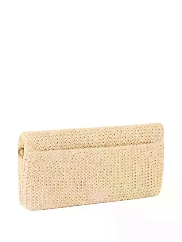 Pinko Woven Appliqué Crossbody Bag