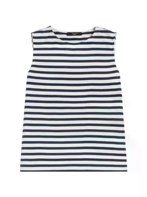 Max Mara Striped Knit Tank Top