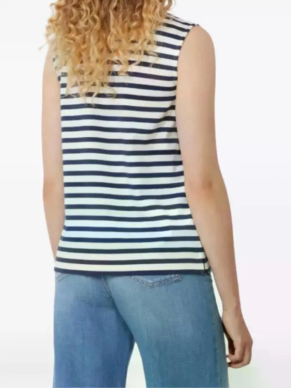 Max Mara Striped Knit Tank Top