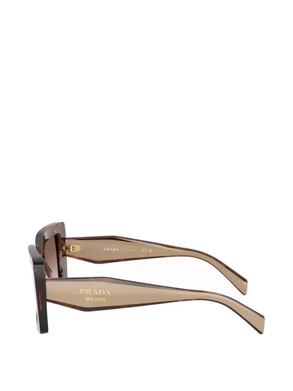 Prada Square-frame Sunglasses - Brown