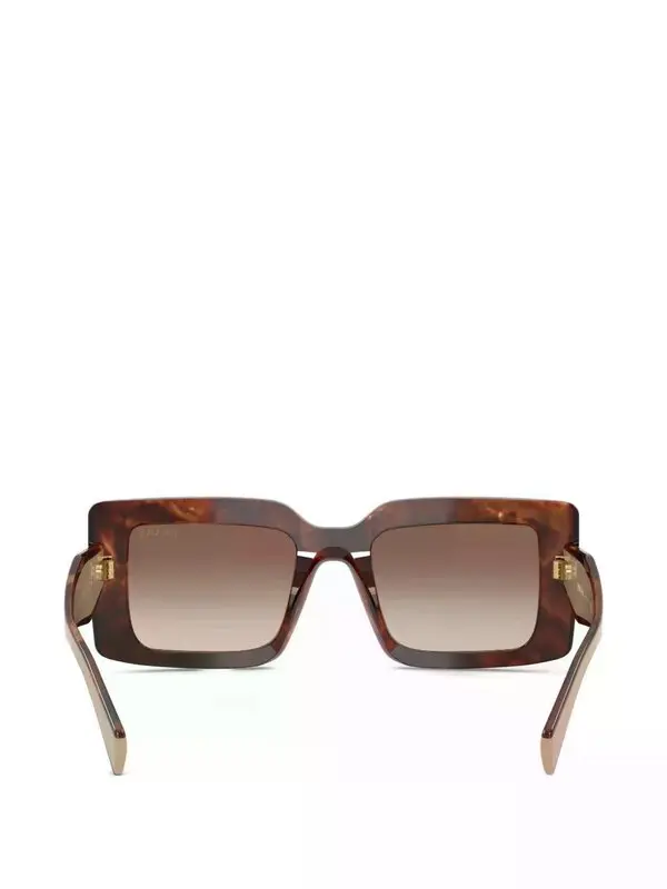 Prada Square-frame Sunglasses - Brown