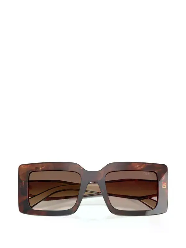 Prada Square-frame Sunglasses - Brown
