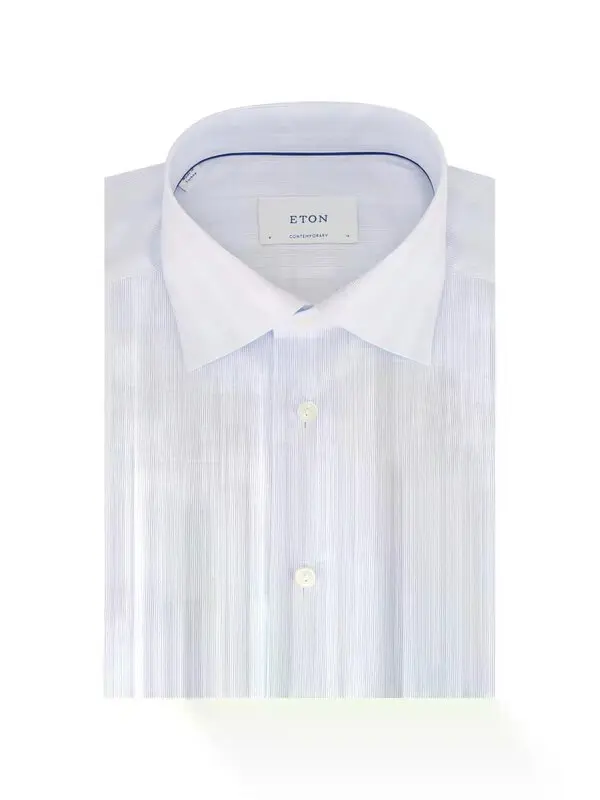 Eton Stripe-pattern Shirt - Blue