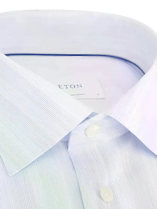 Eton Stripe-pattern Shirt - Blue