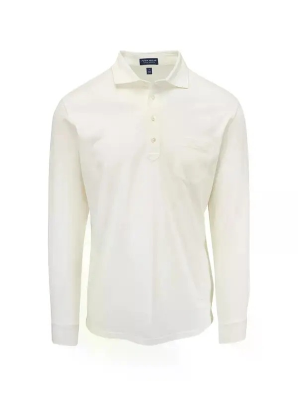 Peter Millar Landon Chest-pocket Polo Shirt - White