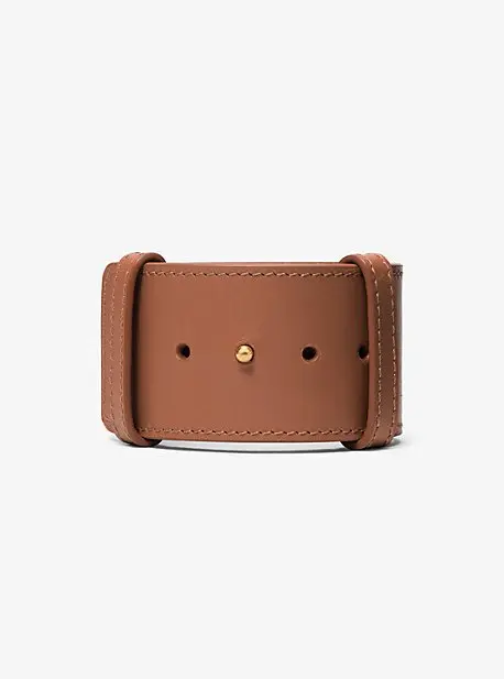 Michael Kors Leather Cuff - Brown