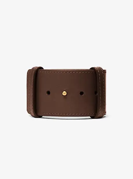 Michael Kors Leather Cuff - Brown
