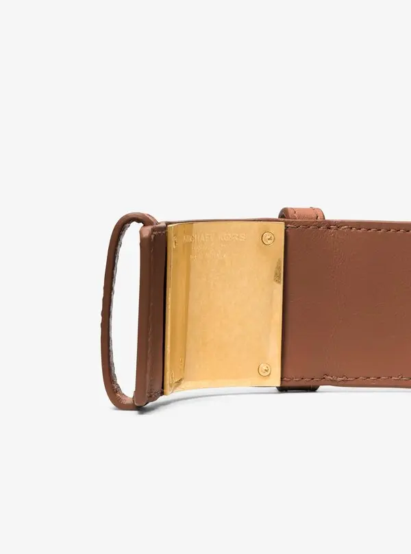 Michael Kors Leather Cuff - Brown