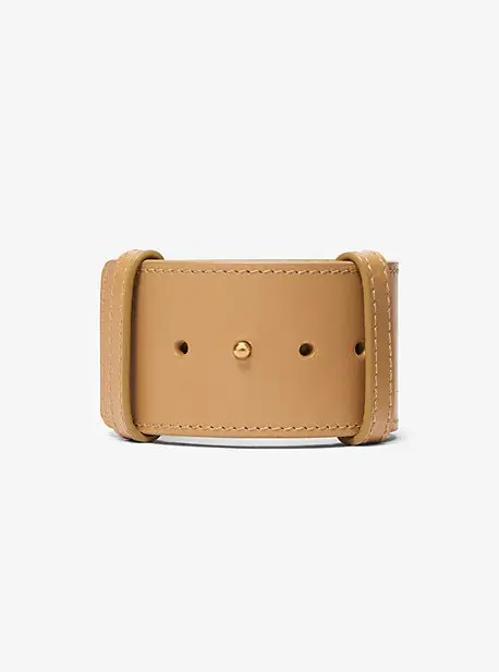Michael Kors Leather Cuff - Natural