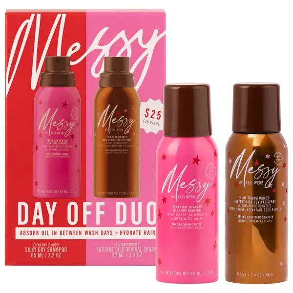 MESSY BY ALLI WEBB Mini Silky Dry Shampoo & Instant Silk Revival Hair Refresh Spray Set - One-color