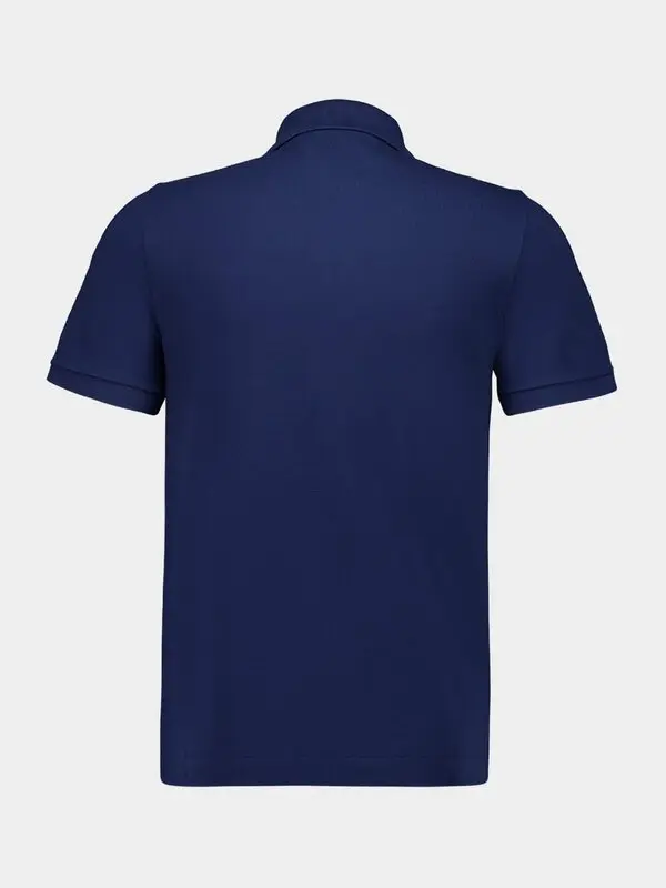 Valentino Garavani Indigo Cotton Piqué Polo Shirt