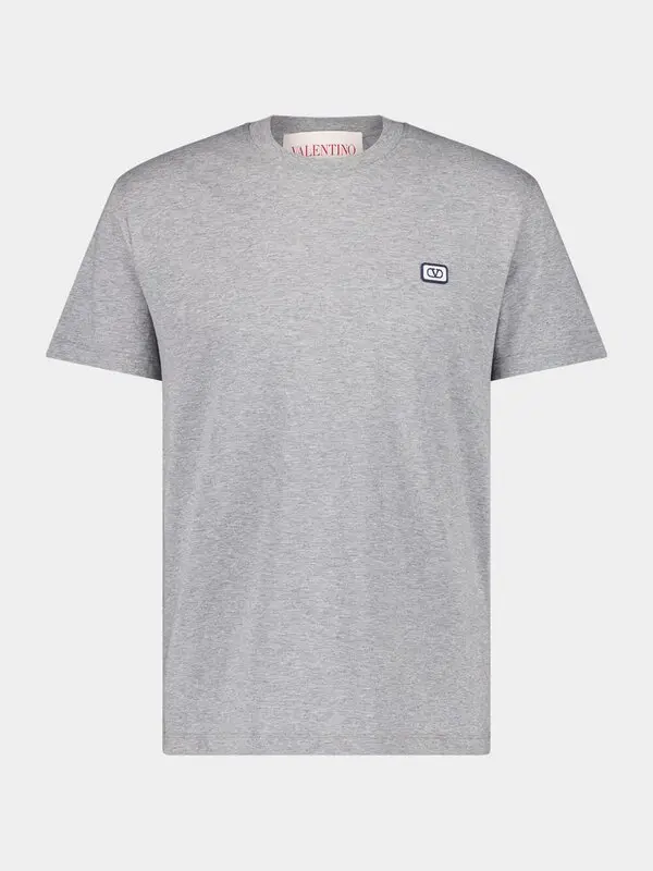 Valentino Garavani Cotton T-shirt With Vlogo Patch