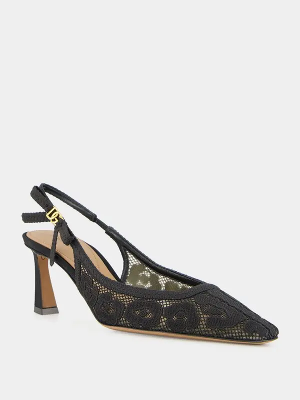 Dolce & Gabbana Lace Slingback Pumps