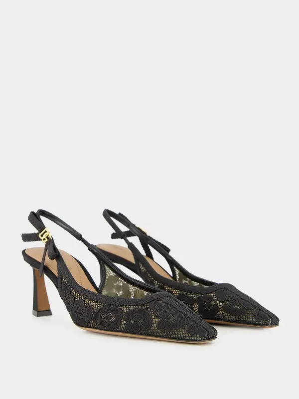 Dolce & Gabbana Lace Slingback Pumps