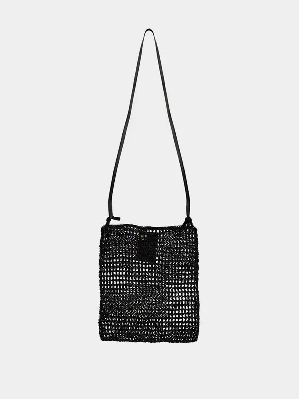 Dragon Diffusion Knit Hobo Leather Tote