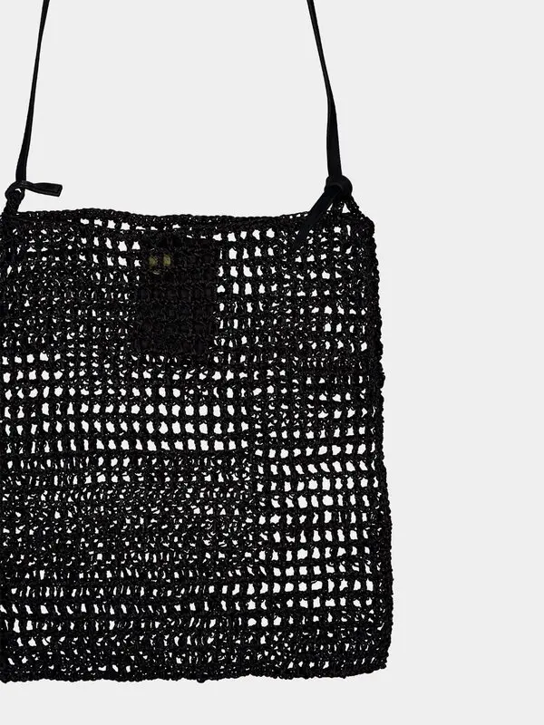 Dragon Diffusion Knit Hobo Leather Tote