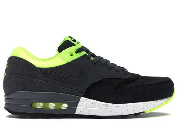 Nike Air Max 1 Split Sneakers - Black/anthracite/volt