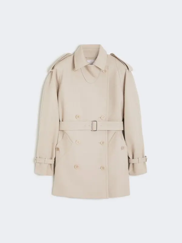 Max Mara Short Cotton Duster Coat - Sand