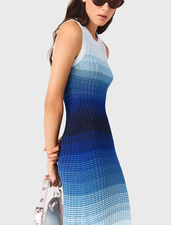 Maje Ombré Knit Maxi Dress