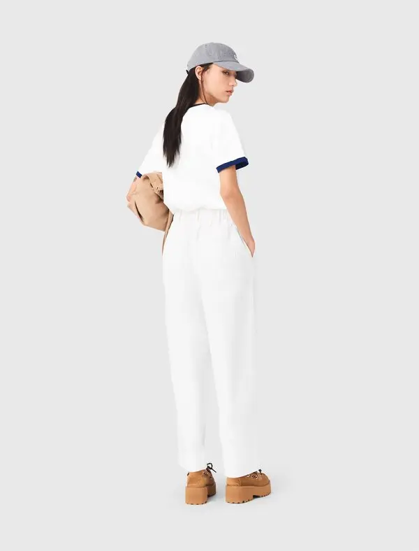Maje Layered-look T-shirt With Embroidered Pocket
