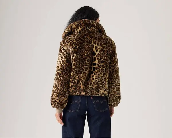 LEVI'S Elle Sherpa Jacket - Leopard