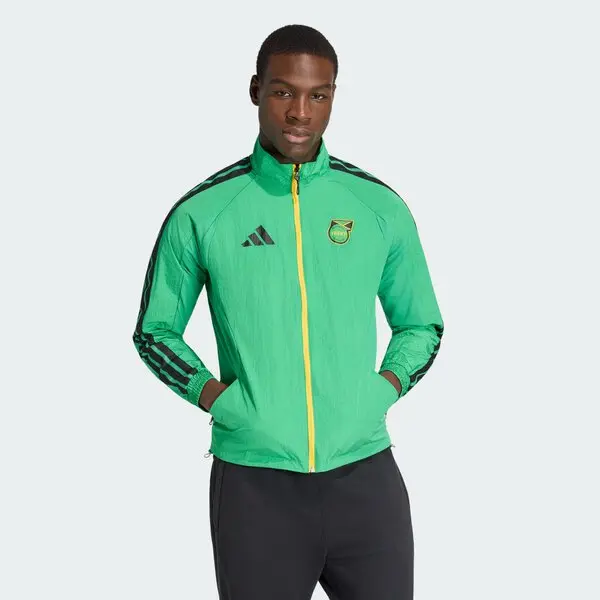 Adidas Jamaica X Bob Marley Home Anthem Jacket - Vivid Green