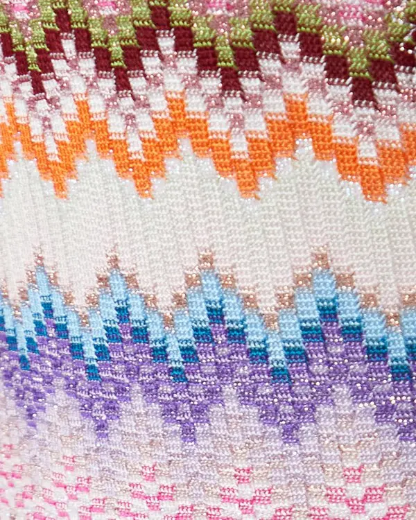 Missoni Lamé Pixel Zigzag One-piece Swimsuit - Multicolor