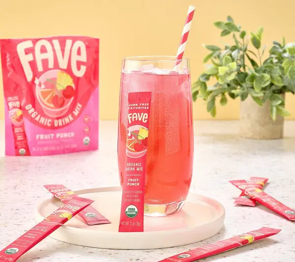 FAVE MIX Fave Single Serve Organic Fruit Drink Mix - One-color