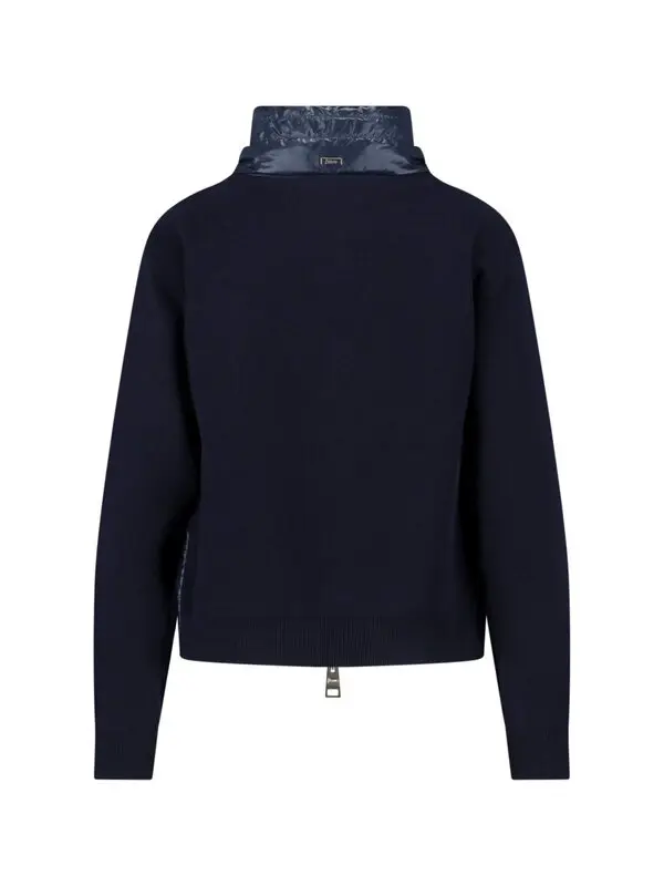 Herno Knitted And Nylon Puffer