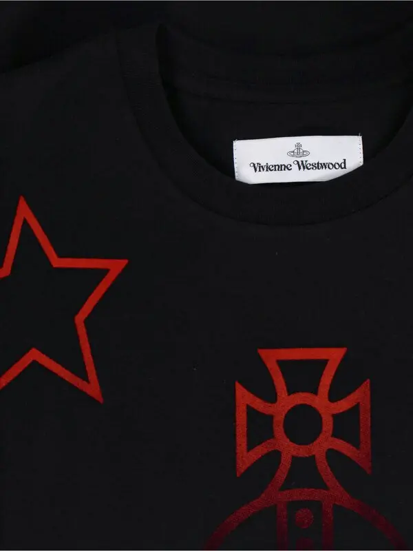 VIVIENNE WESTWOOD Orb And Stars T-shirt - Black