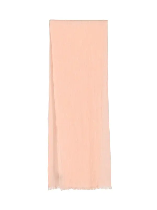 Loro Piana Silk And Linen Scarf - Orange