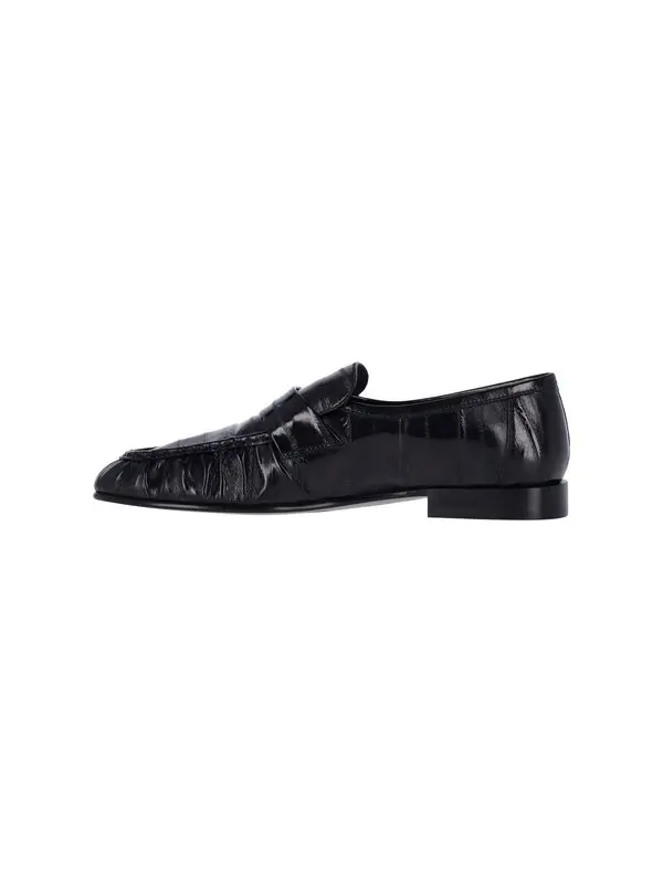 THE ROW Soft Loafers - Black