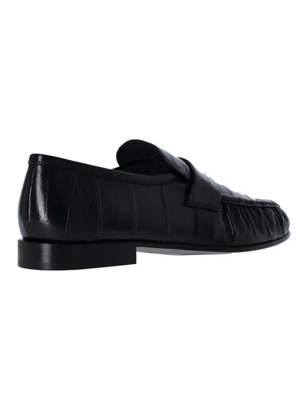 THE ROW Soft Loafers - Black
