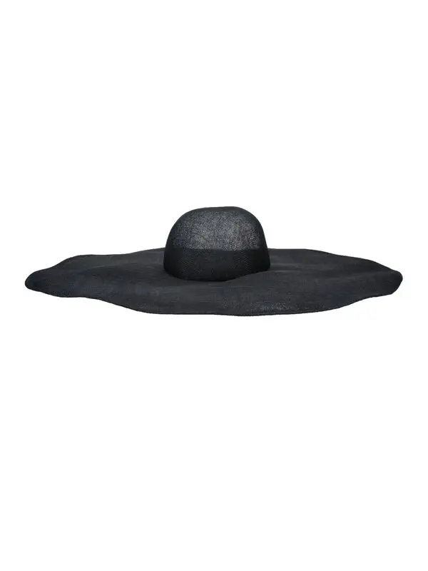 Borsalino Raffia Hat - Black