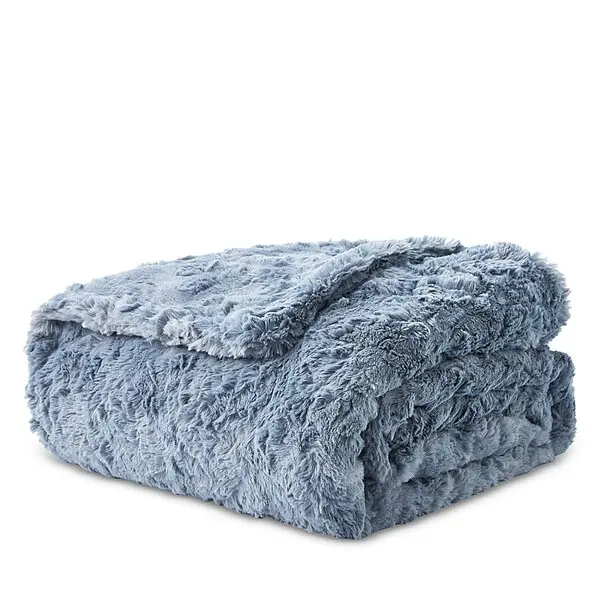 UGG Adalee Faux Fur Throw Blanket, 50 X 70 - Chambray