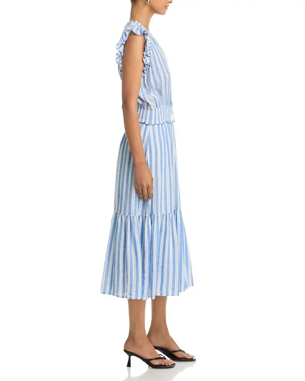 Rails Garden Striped Midi Dress - Atlantis Stripe