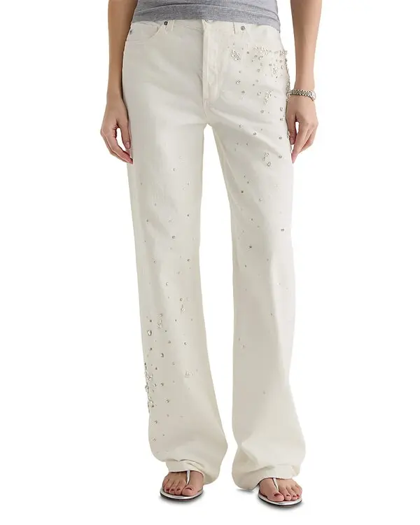 Ag Billie High Rise Straight Jeans - Opal Radiance