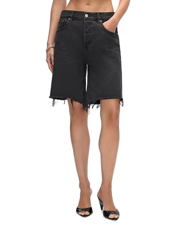 RE/DONE 90s Comfy Mid-rise Denim Shorts - Washed Black