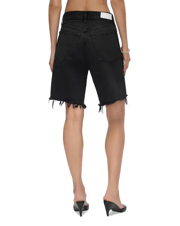 RE/DONE 90s Comfy Mid-rise Denim Shorts - Washed Black