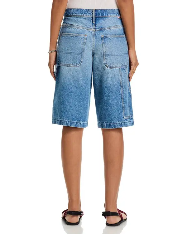 MOTHER The Rigatoni Carpenter Denim Shorts