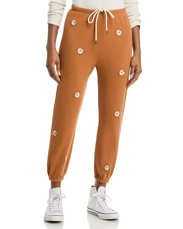 The Great. Flo Daisy Embroidered Sweatpants