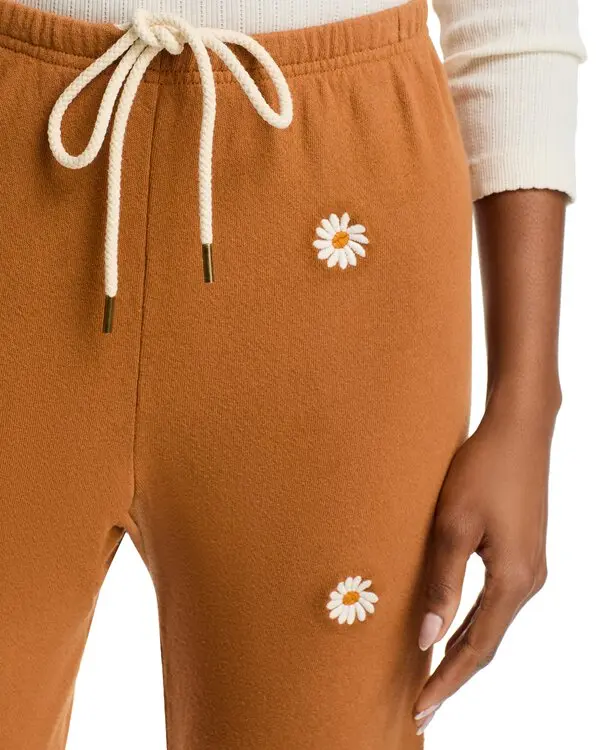 The Great. Flo Daisy Embroidered Sweatpants
