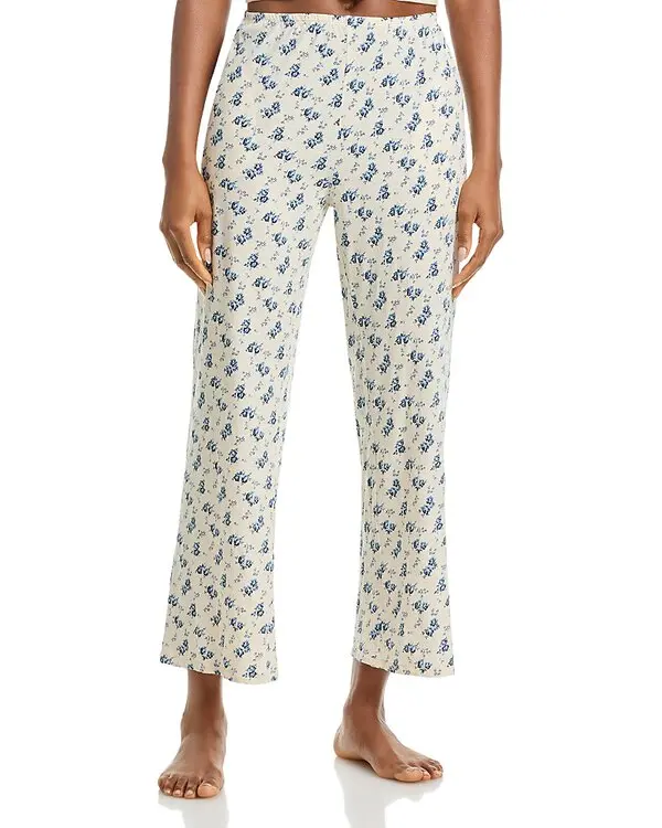 The Great. The Jersey Easy Sleep Pants - Indigo Rose