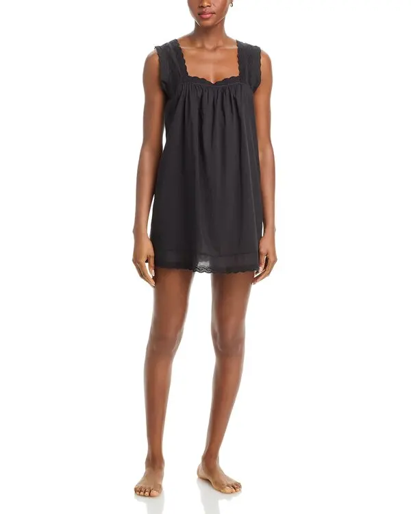 The Great. The Eyelet Mini Tank Dress