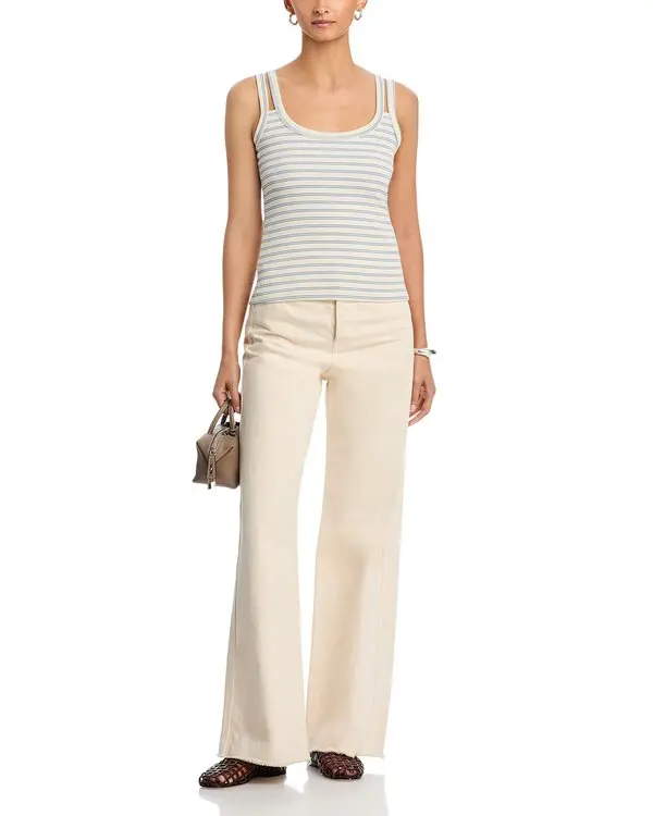 ASKK NY Double Strap Tank Top - Double Stripe