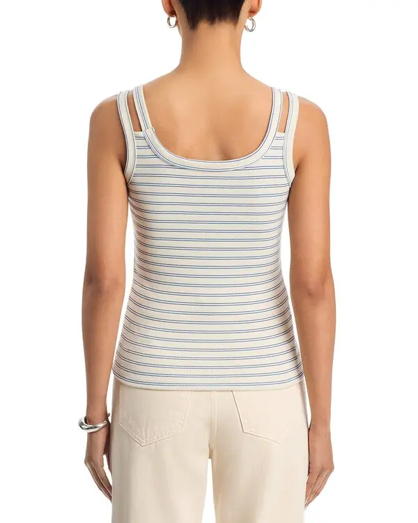 ASKK NY Double Strap Tank Top - Double Stripe
