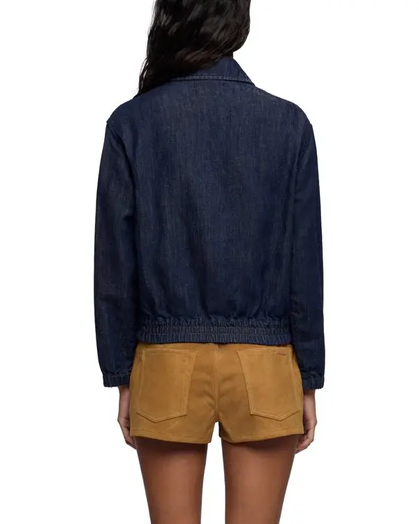 7 For All Mankind Denim Bomber Jacket - Blossom